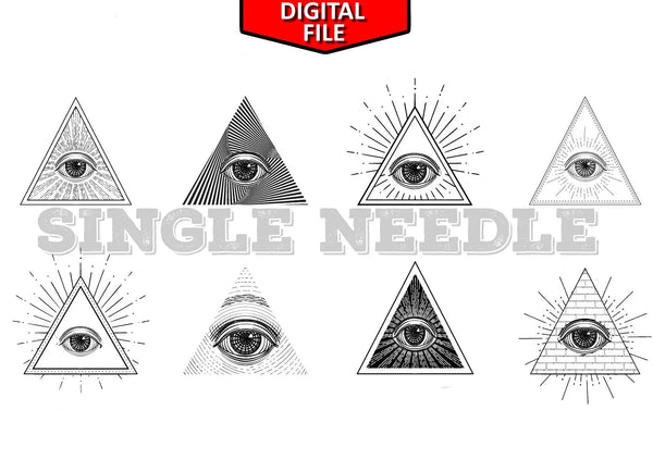 Magic Eye Tattoo Flash Sheet Stencil for Real Stick and Poke Tattoos ...