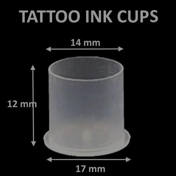 Tattoo Ink Cups - 14mm | SINGLE NEEDLE