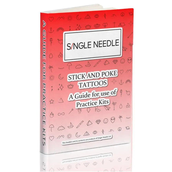 Stick and Poke Tattoo Guide for use of Practice Kits | SINGLE NEEDLE